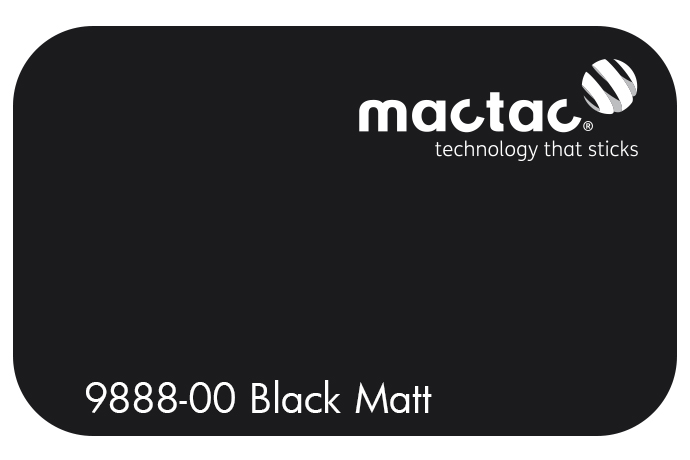 MACTAC MATT BLACK 610 X 1 | Aarque
