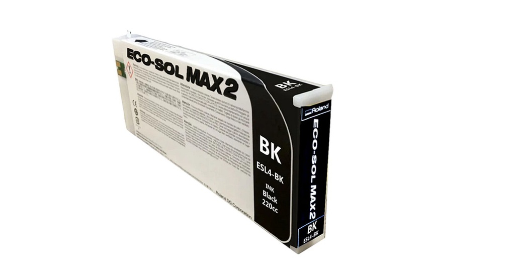 ROLAND 220ML ECOSOL MAX2 INK BLACK | Aarque